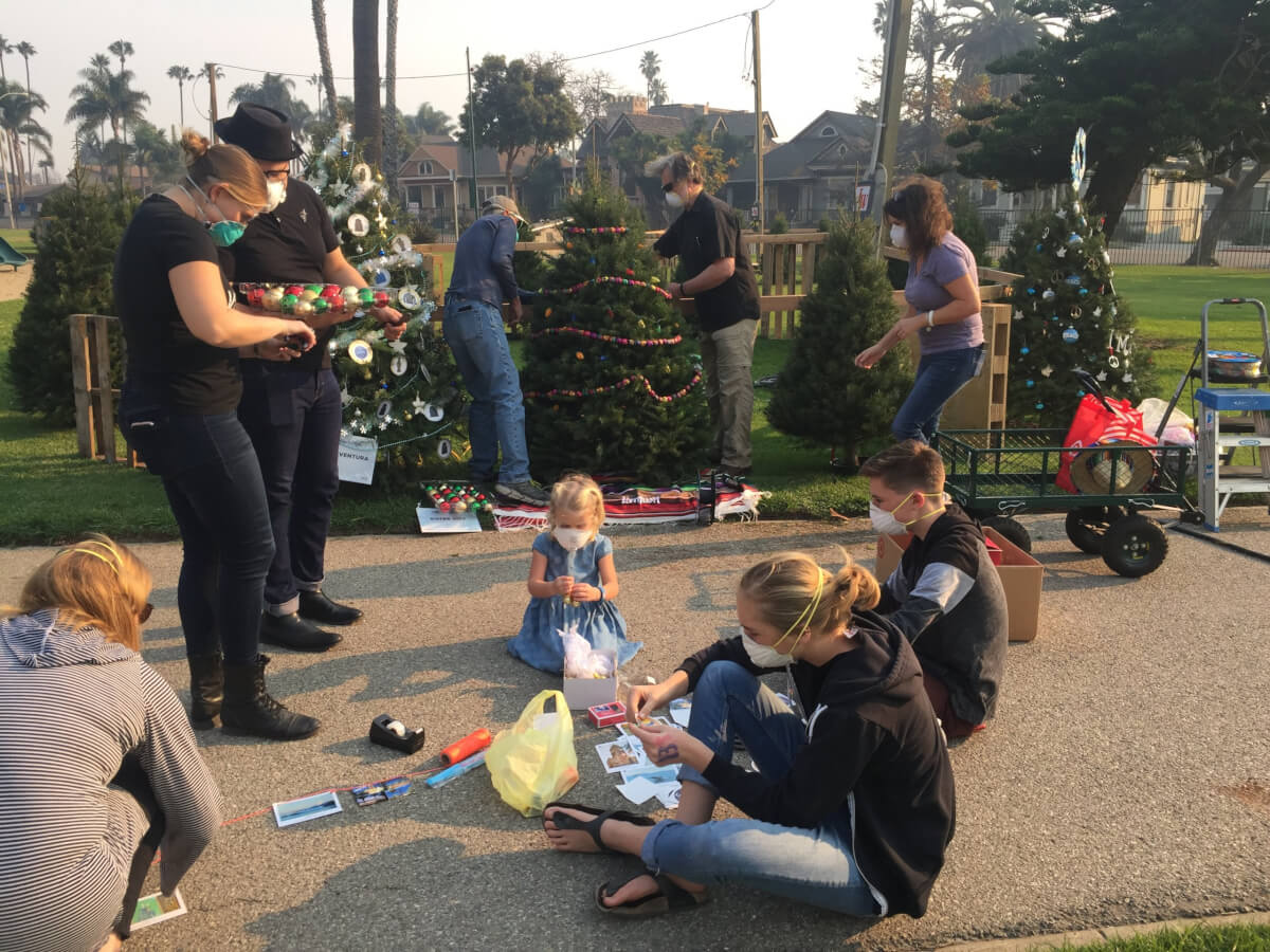 What community looks like sparkling ornaments are needed joy