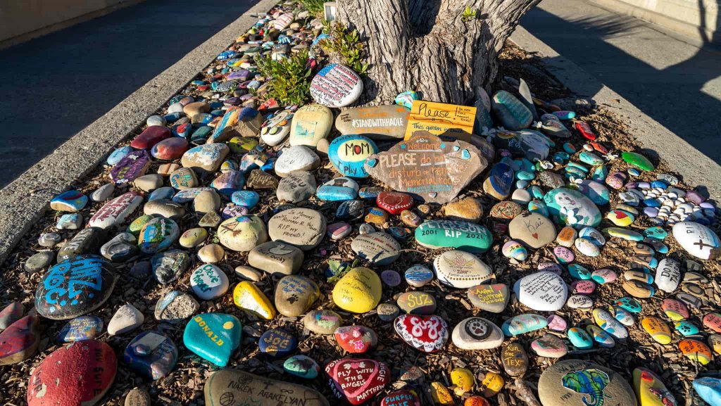 Visit Haole the Surf Dog's Memorial Rock Garden in Ventura